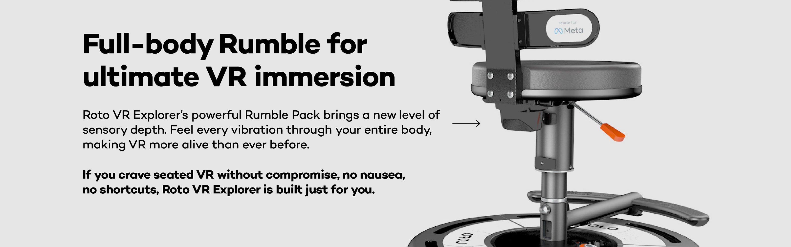 Roto Virtual Reality Chair | VR Chair Made For Meta – Rotovrltd