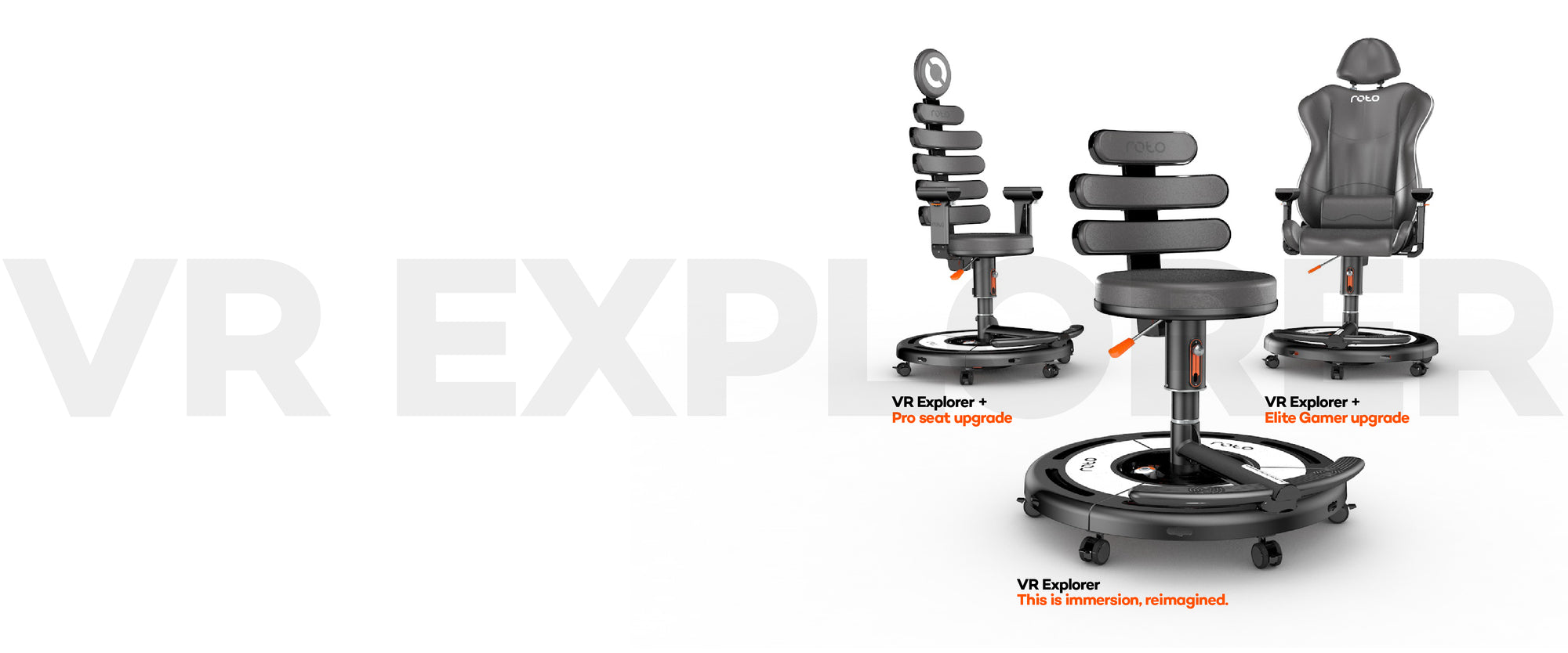 Roto VR Explorer – Premium 360° Motorised VR Gaming Chair | Rotovrltd